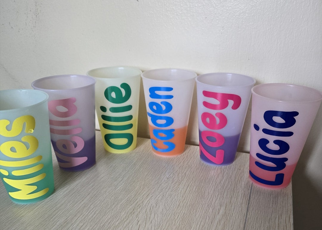 Kids Party Favors, Personalized Color Changing Kids Cups, Kids Party ...
