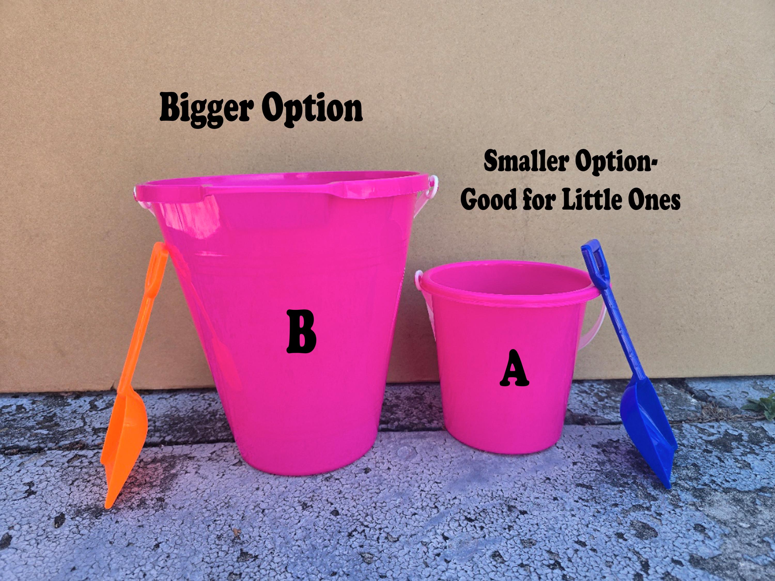 Personalized Kids Beach Pail With Shovel Kids Beach Party Favors Beach ...