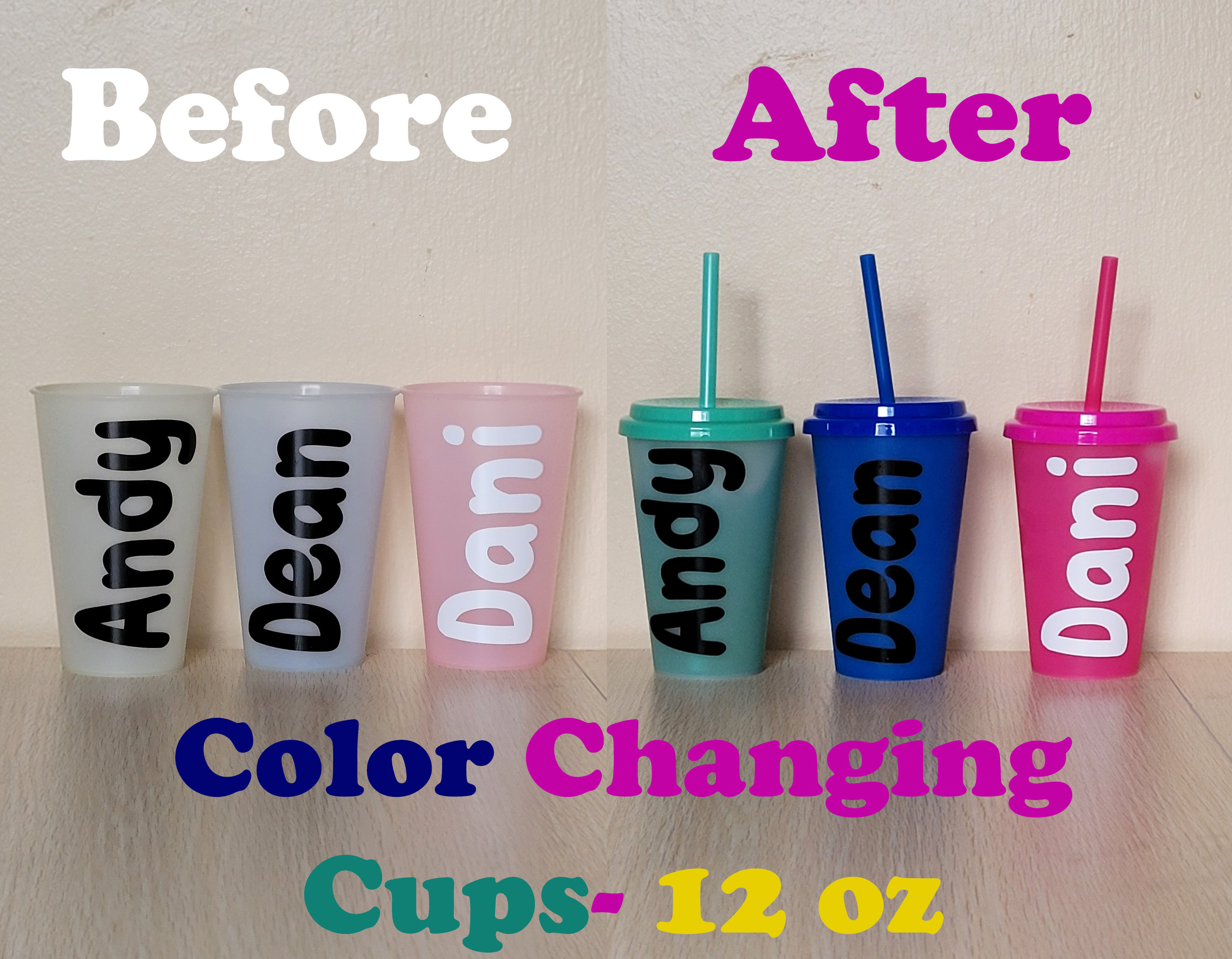 Kids Party Favors Personalized Color Changing Kids Cups Kids - Etsy