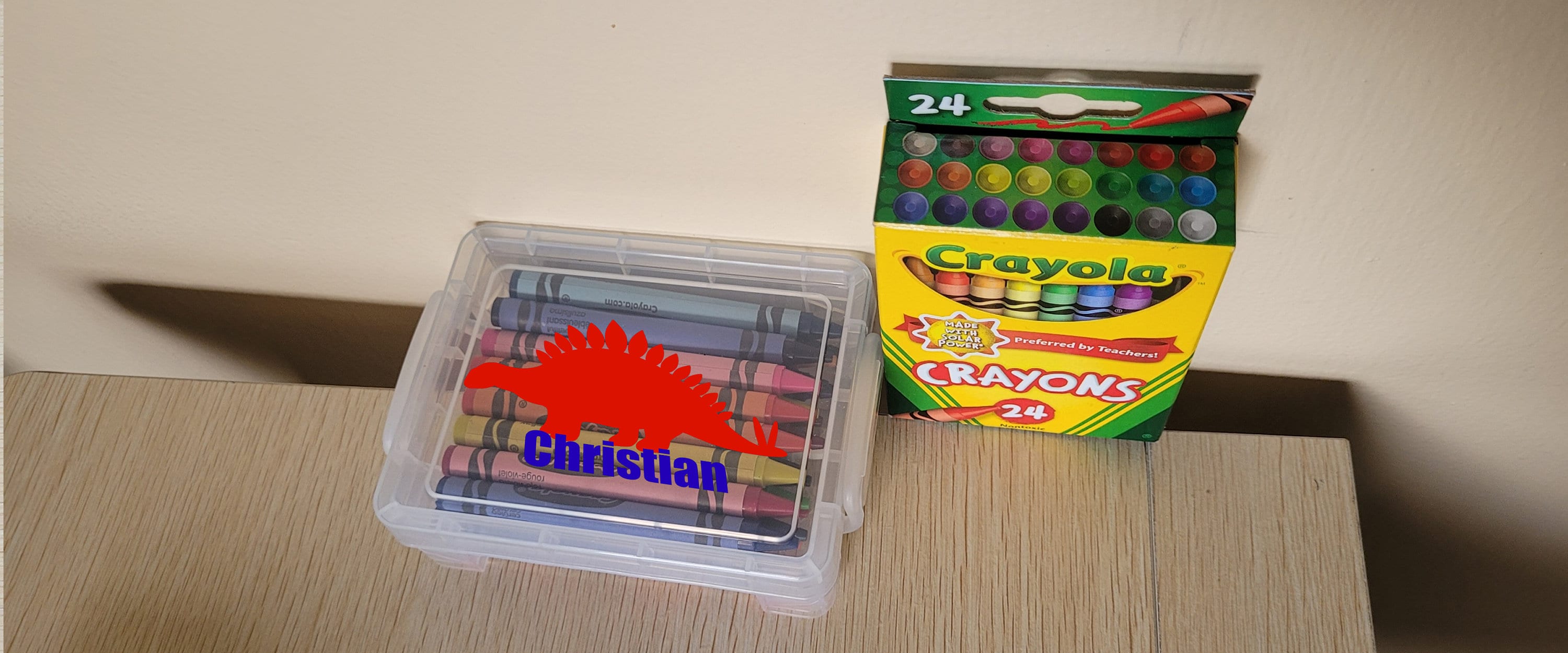 Personalized Crayon Box Kids Party Favors Back to School Supplies ...