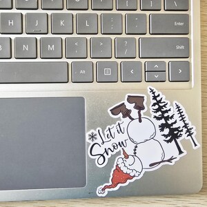 Let It Snow Holiday Sticker Self Care Christmas Sticker Cute Christmas ...