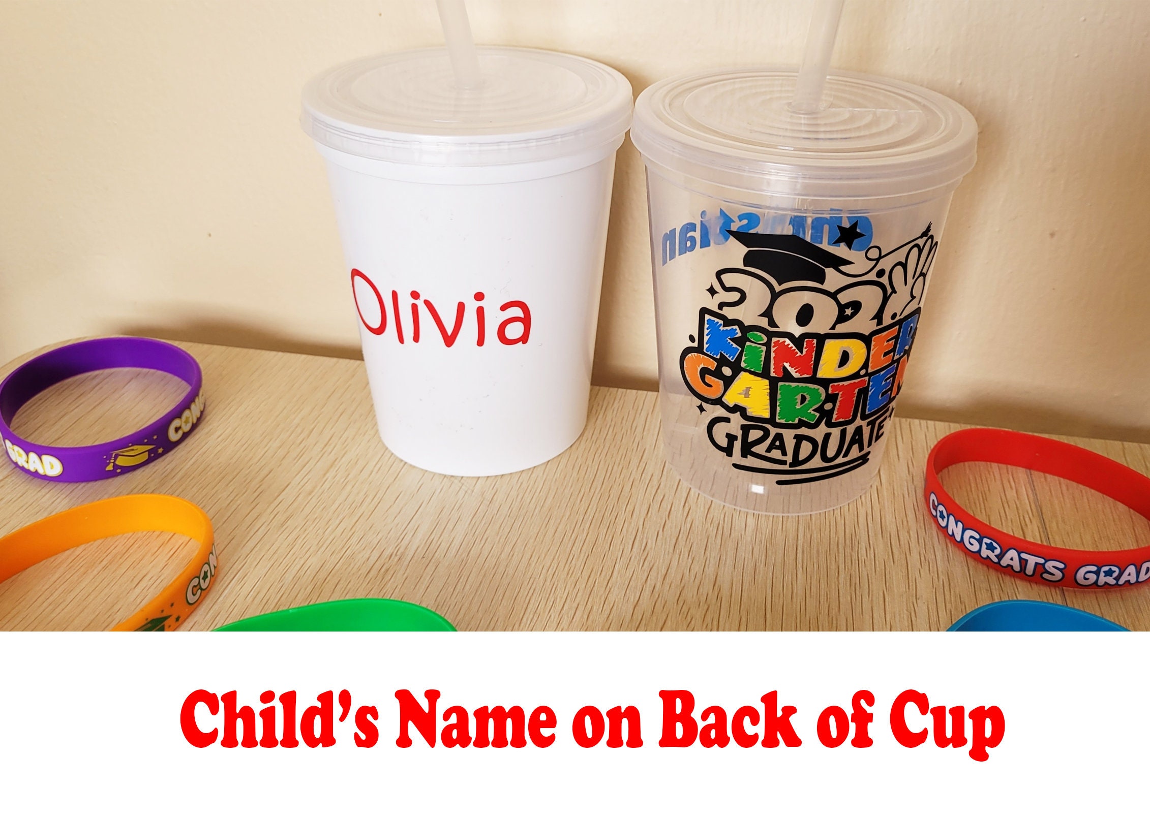 Class of 2024 Kids Cups Kindergarten Graduation Kids Cup Personalized ...