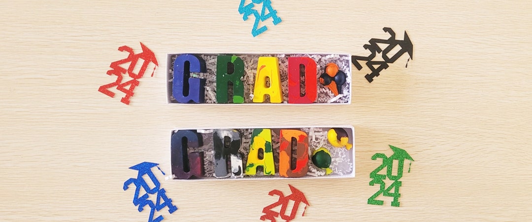Personalized Grad Party Favors Graduation Crayons Kids Graduation Party ...
