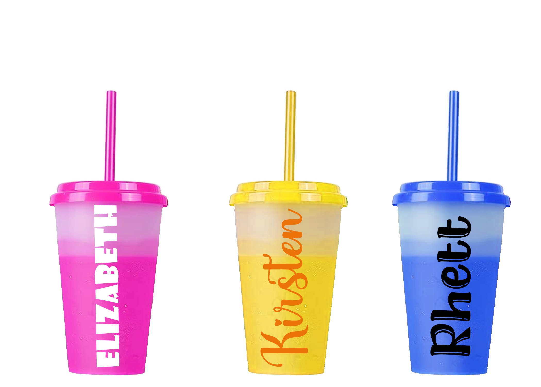 Kids Party Favors Personalized Color Changing Kids Cups Kids - Etsy