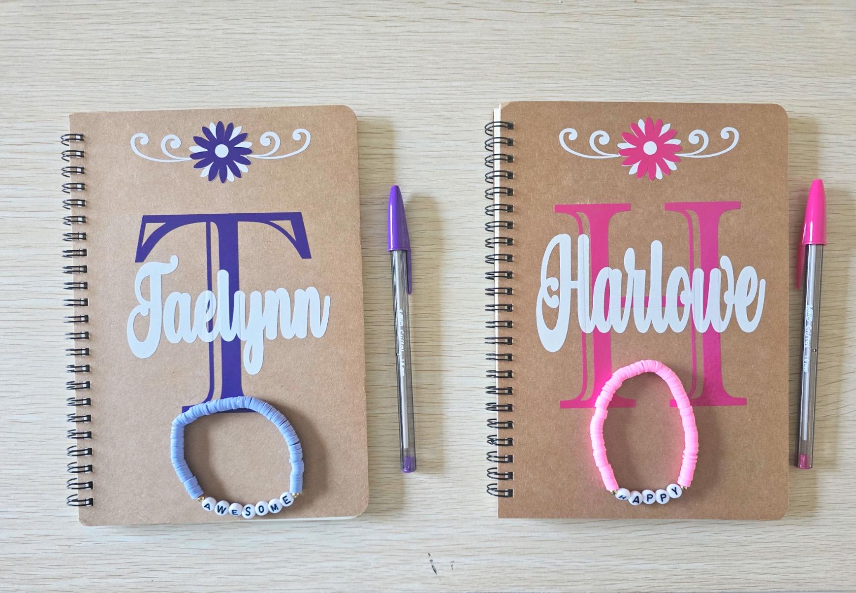 Personalized Girls Summer Notebooks Personalized Girls Party Favors ...