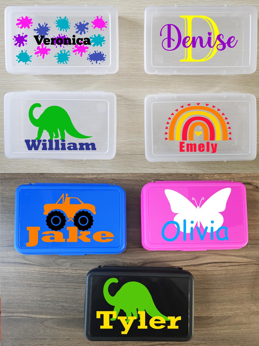 Personalized Pencil Box, Back to School Supplies, Custom School Supply ...