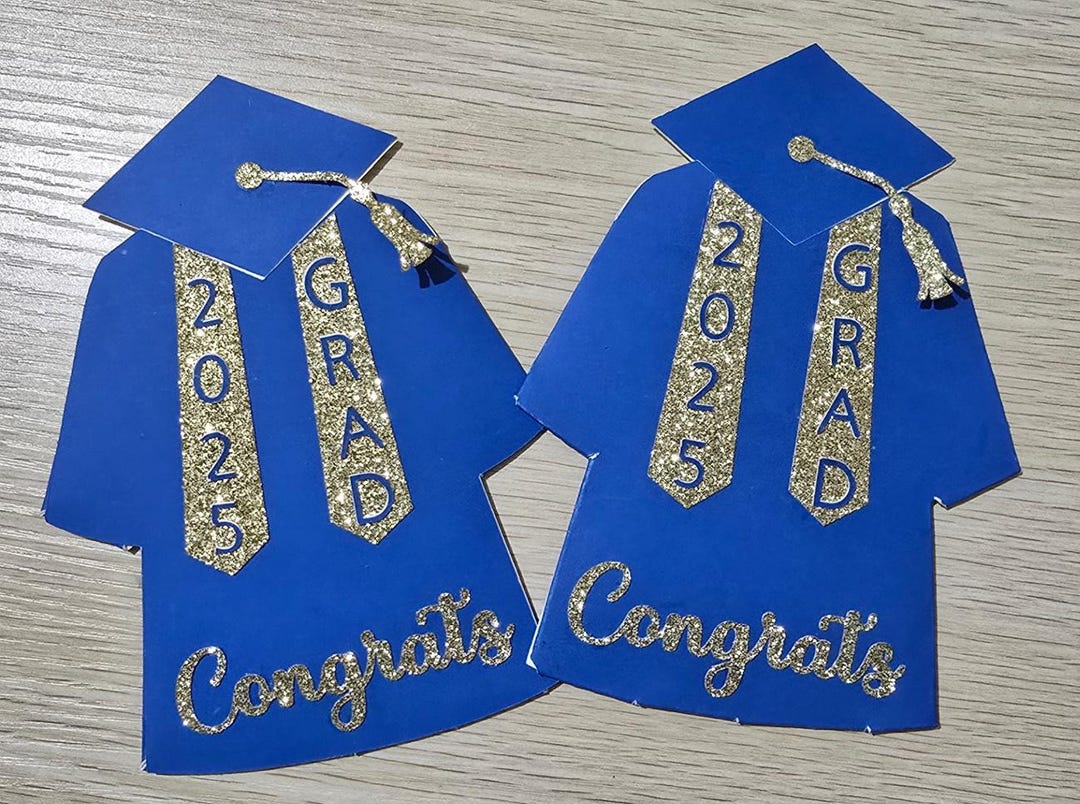 Graduation Gift Card Holder Cap and Gown Graduation Card ...