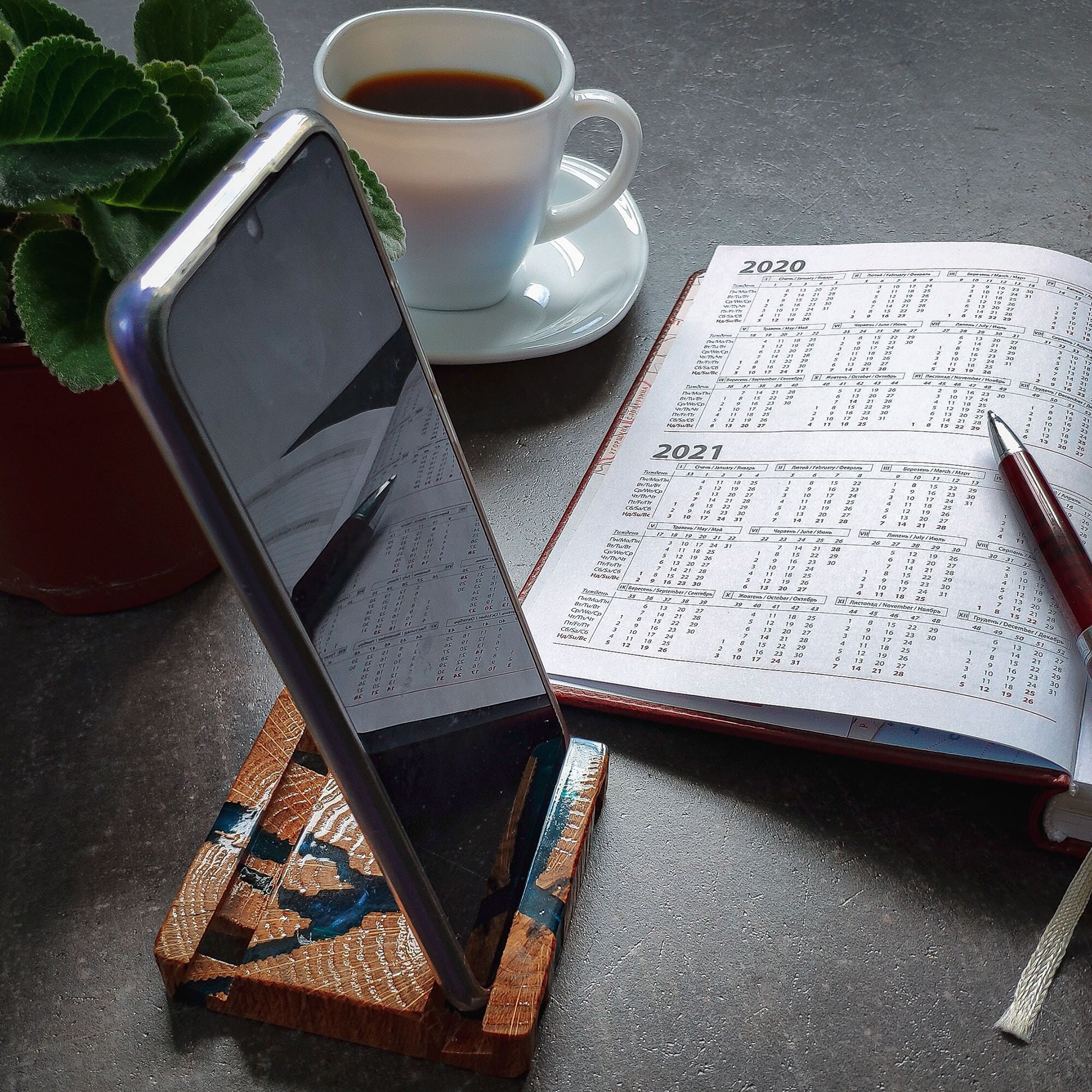 Phone Table Holder Cell Phone Stand Home Office Table - Etsy