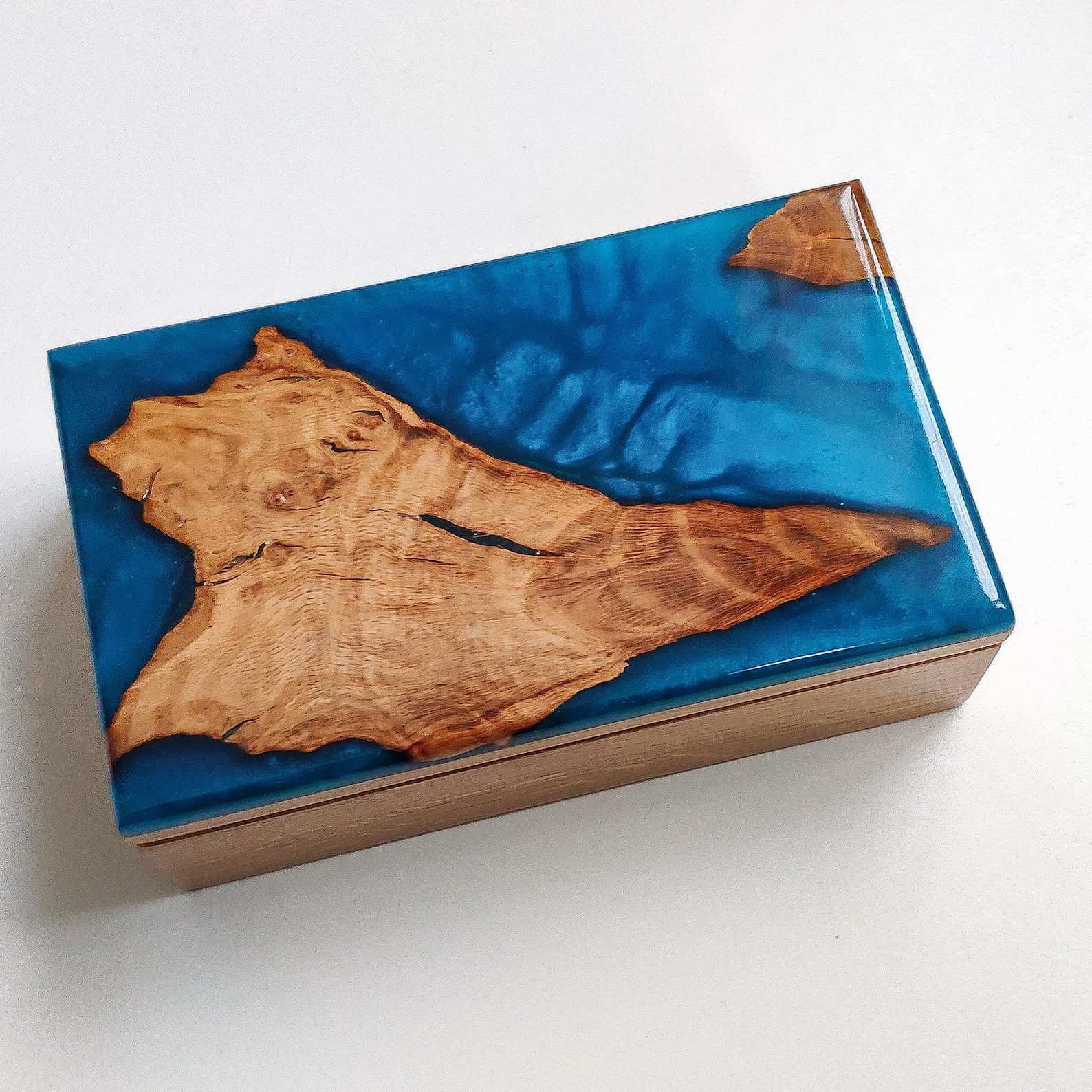 Ice Blue Jewelry Box With Personalization, Jewelry Box for Women, Large ...