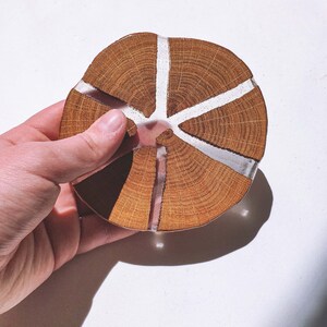 Wooden Epoxy Coasters Wood Epoxy Coasters Set Oak Decor Housewarming ...