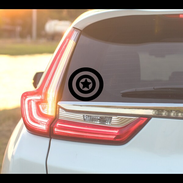 Captain America Car Decal - Etsy