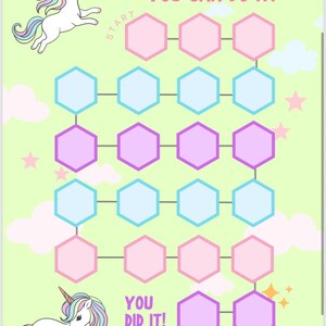 Printable Unicorn Reward Chart for Kids | Behavior & Chore Tracker ...