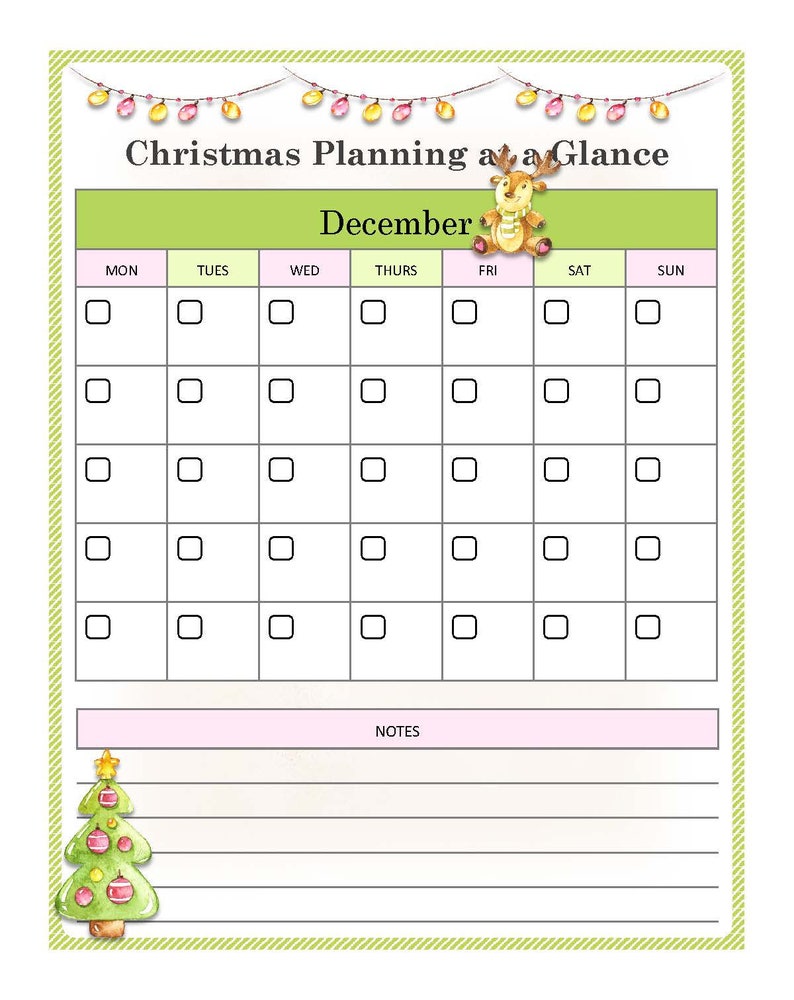 Christmas Planner Printable Holiday Budget Tracker Family - Etsy