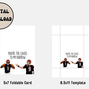 Joe Burrow Ja'marr Chase Cincinnati Bengals Valentines - Etsy