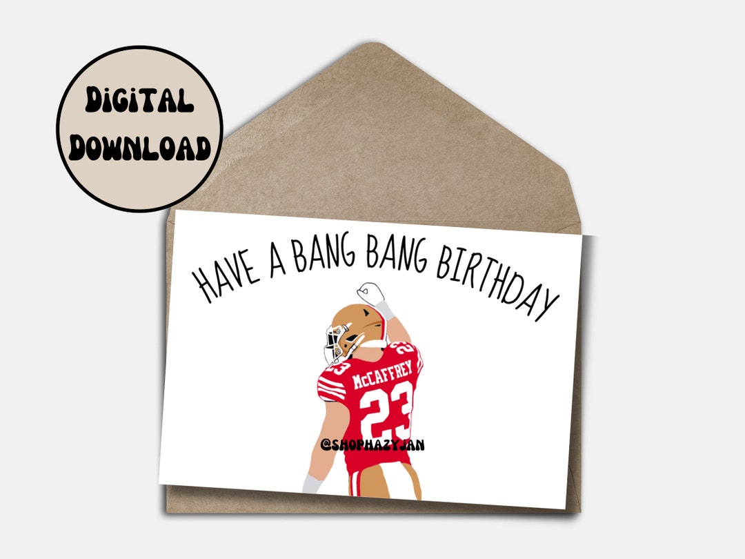 Christian Mccaffrey CMC Birthday Card Greeting for San Francisco 49ers ...