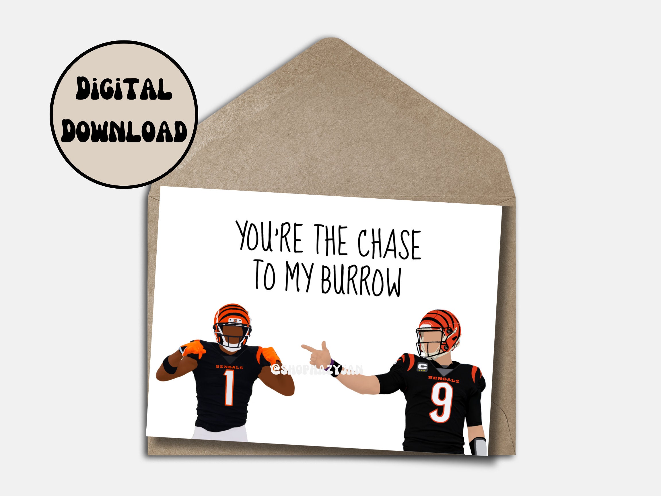 Joe Burrow Ja'marr Chase Cincinnati Bengals Valentines Anniversary ...