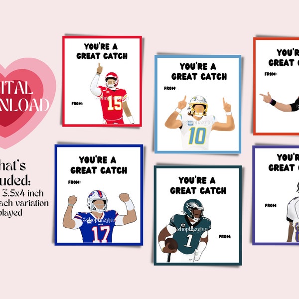 Nfl Valentines - Etsy