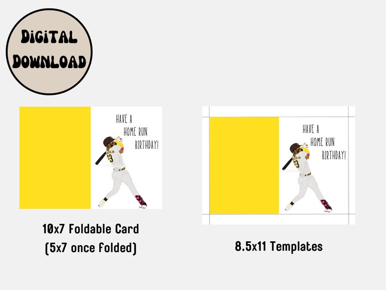 San Diego Padres Fernando Tatis Jr. Birthday Greeting Card Cartoon ...