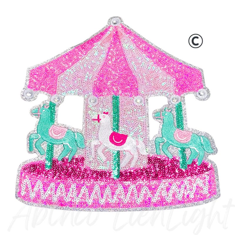 Carousel Sequin Patch - Etsy