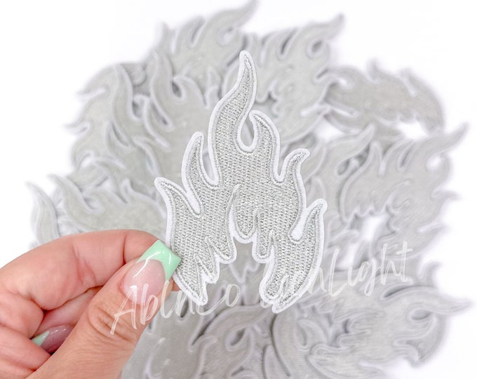 Flame Patch, Silver Patch, Trucker Hat Patches, Preppy Patch, Retro ...