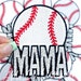 Baseball Mom Leatherette Hat Patch With Adhesive Backing - Etsy