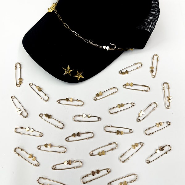 Heart Hat Pins - Etsy