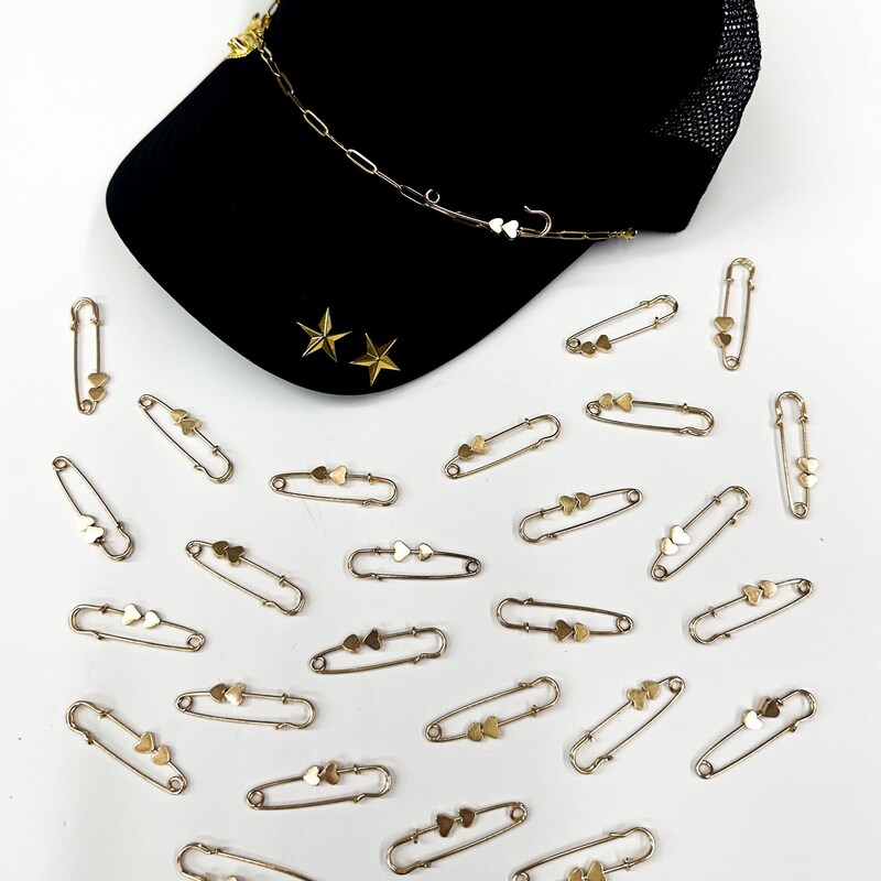 Heart Safety Pin - Etsy