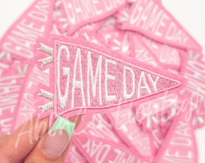 Game Day Pennant,glitter Gameday Embroidered Patch,sport Patches,iron ...