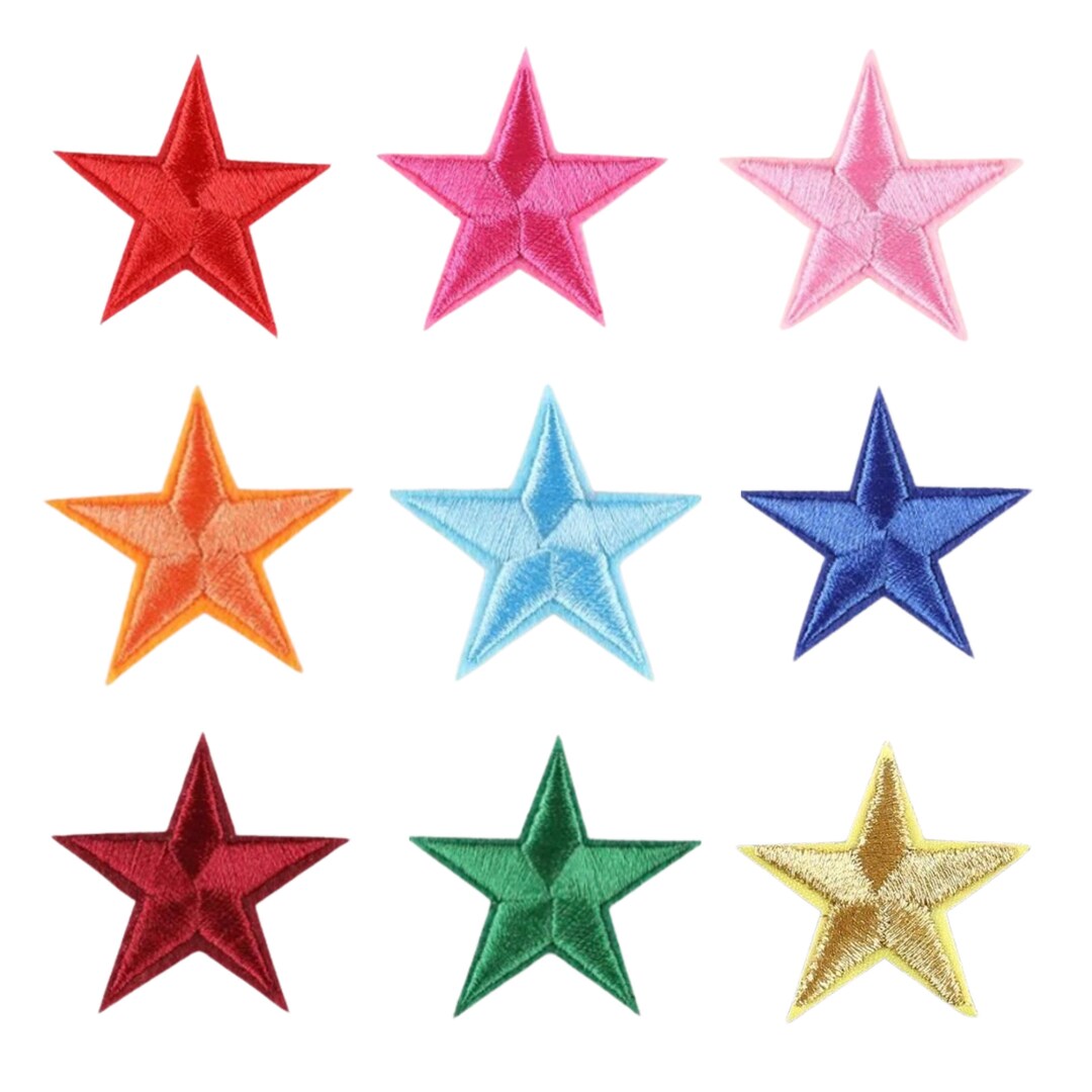 Star Patch, Small Star Patch Iron On, Embroidery Star Patch, Hat ...