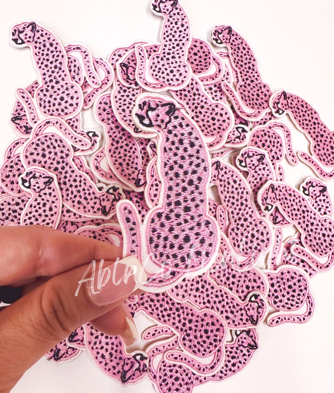 Leopard Patch, Pink Leopard Patch, Iron on Patch, Preppy Patch, Pink ...