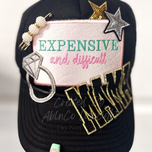 Expensive and Difficult Patch: Chenille & Sequin Iron-on Applique - Etsy