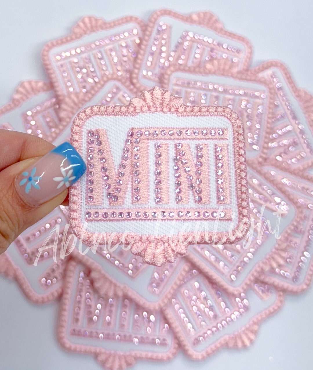 Mini Patch, Pink Mini Patch, Trucker Hat Patches, Rhinestone Patch ...
