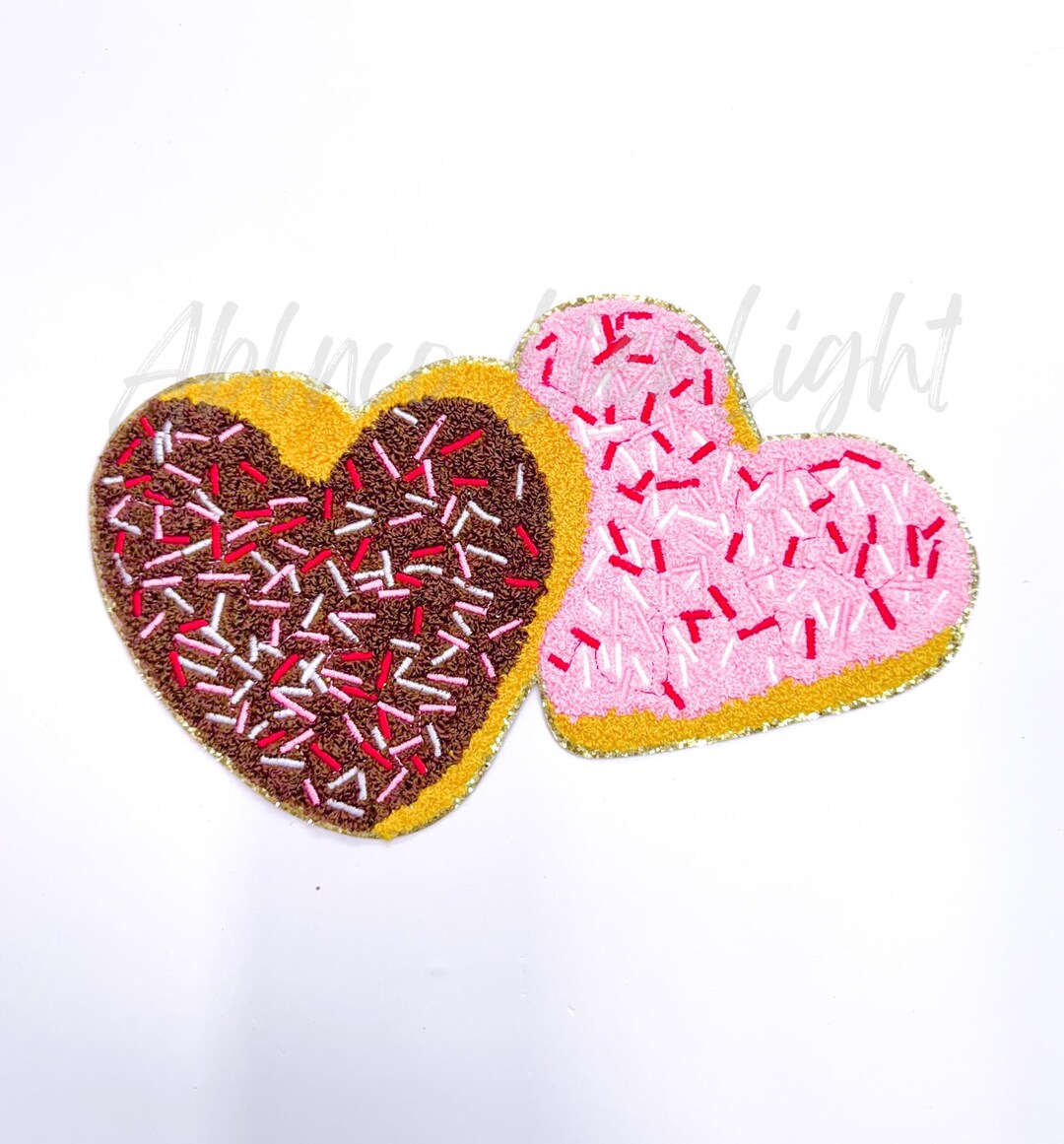 Valentine Chenille Patch Iron On, Donut Chenille Patch, Large Patches, Heart Cake Xoxo Trendy ...