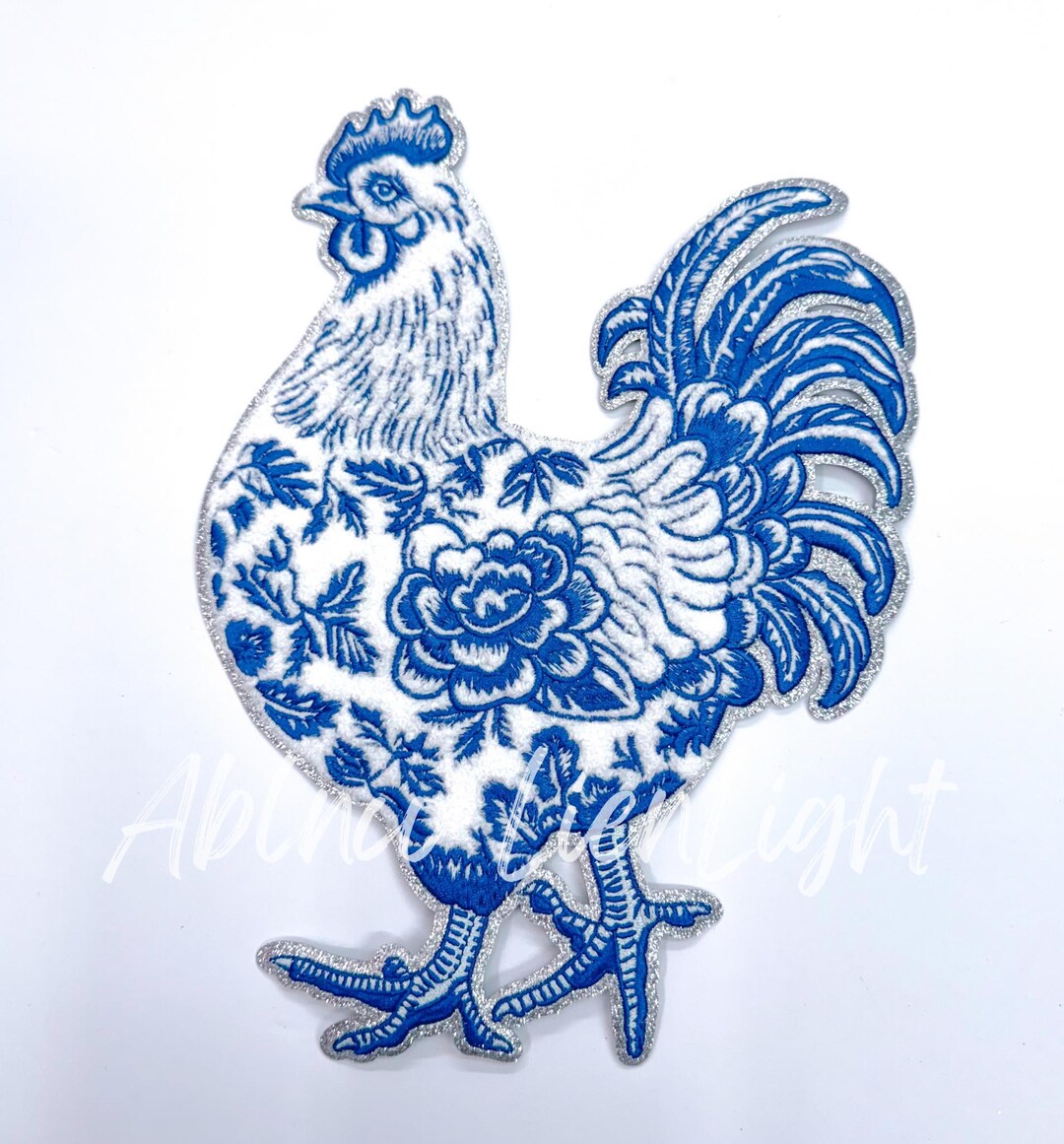 Chicken Patch, Floral Chicken Patch, Chenille Patch, Coquette Patch ...