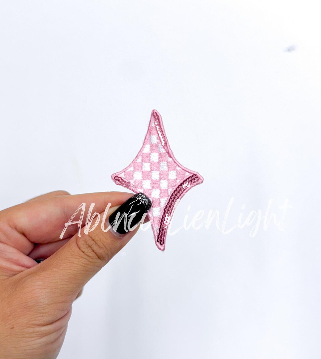 Pink Diamond Patch, Checkered Patch, Star Patch, Retro Patch, Sequin ...