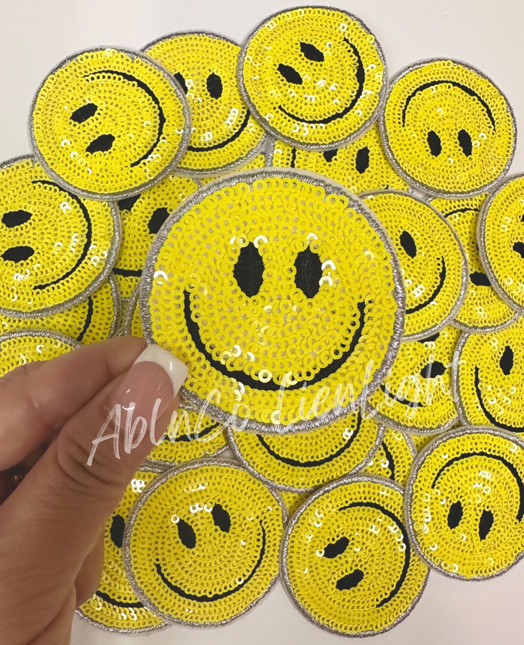 Glitter Face Patch, Sequin Face Patch, Iron on Patch, Preppy Patch ...