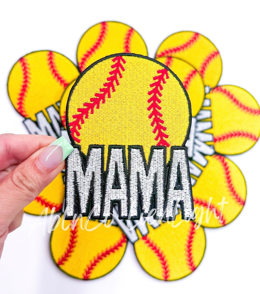 Softball Patch, Softball Mama Patch, Trucker Hat Patches, Embroidery Patch, Iron on Patch ...