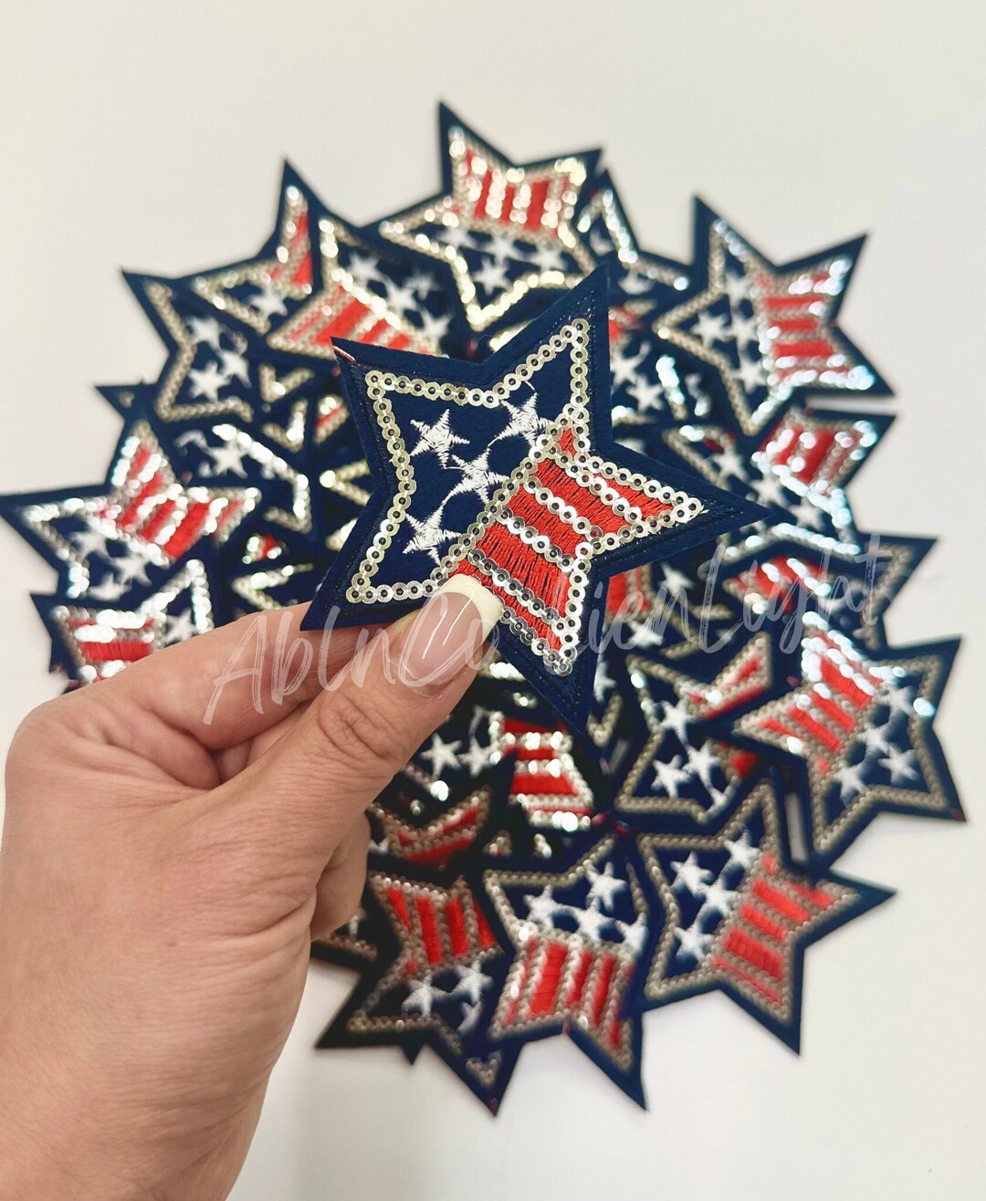 Star Patch, Usa Patch, Trucker Hat Patch, Sequins Patch, Embroidery ...