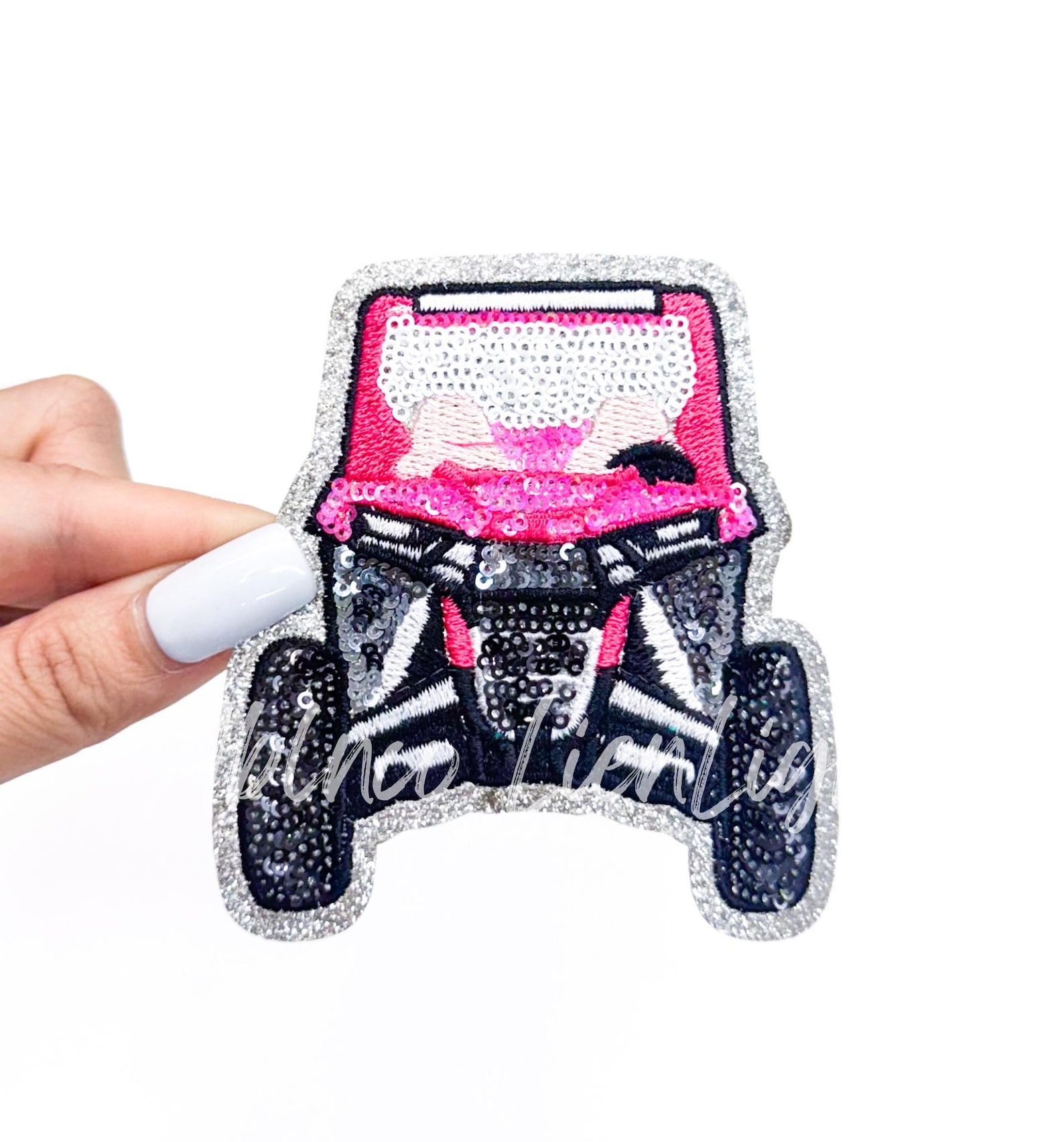 Pink SXS Sequin Patch: off Road UTV ATV Chenille Patch - Etsy