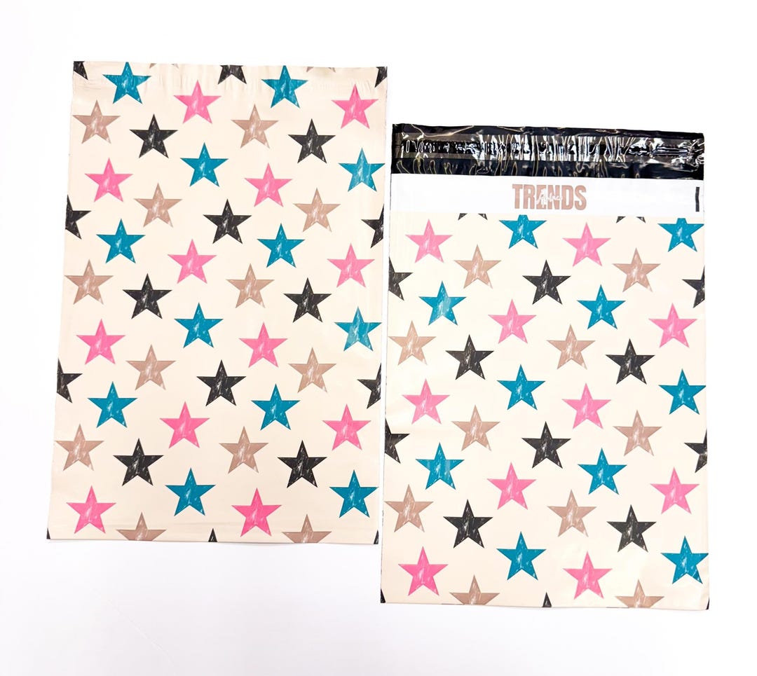 Star Poly Mailer, Poly Mailers 10x13, Cute Poly Mailers, Happy Mail ...