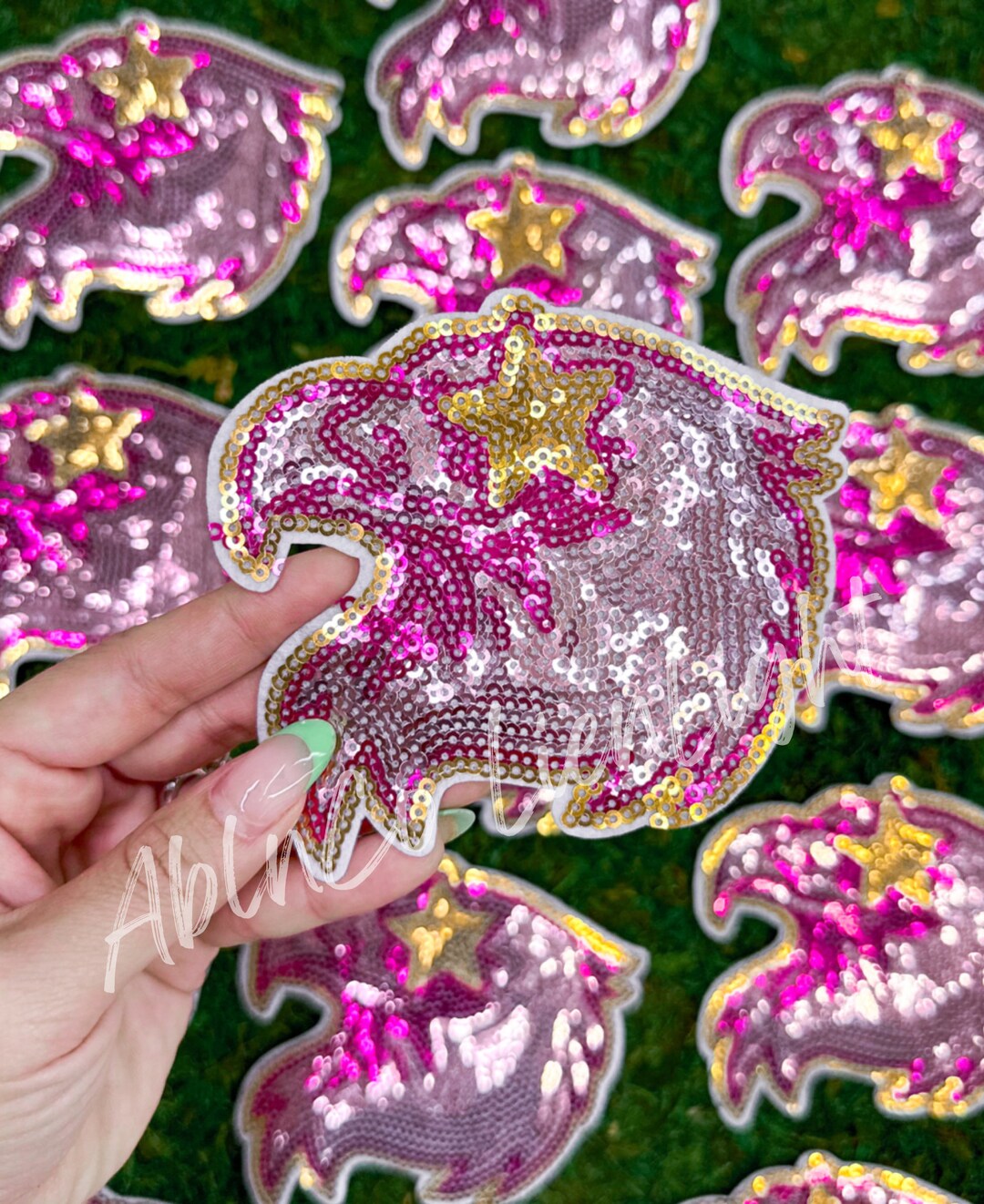 Eagle Patch, Trucker Hat Patches, Sequin Patch, Preppy Pink Mascot Patch, Game Day, College Wear ...