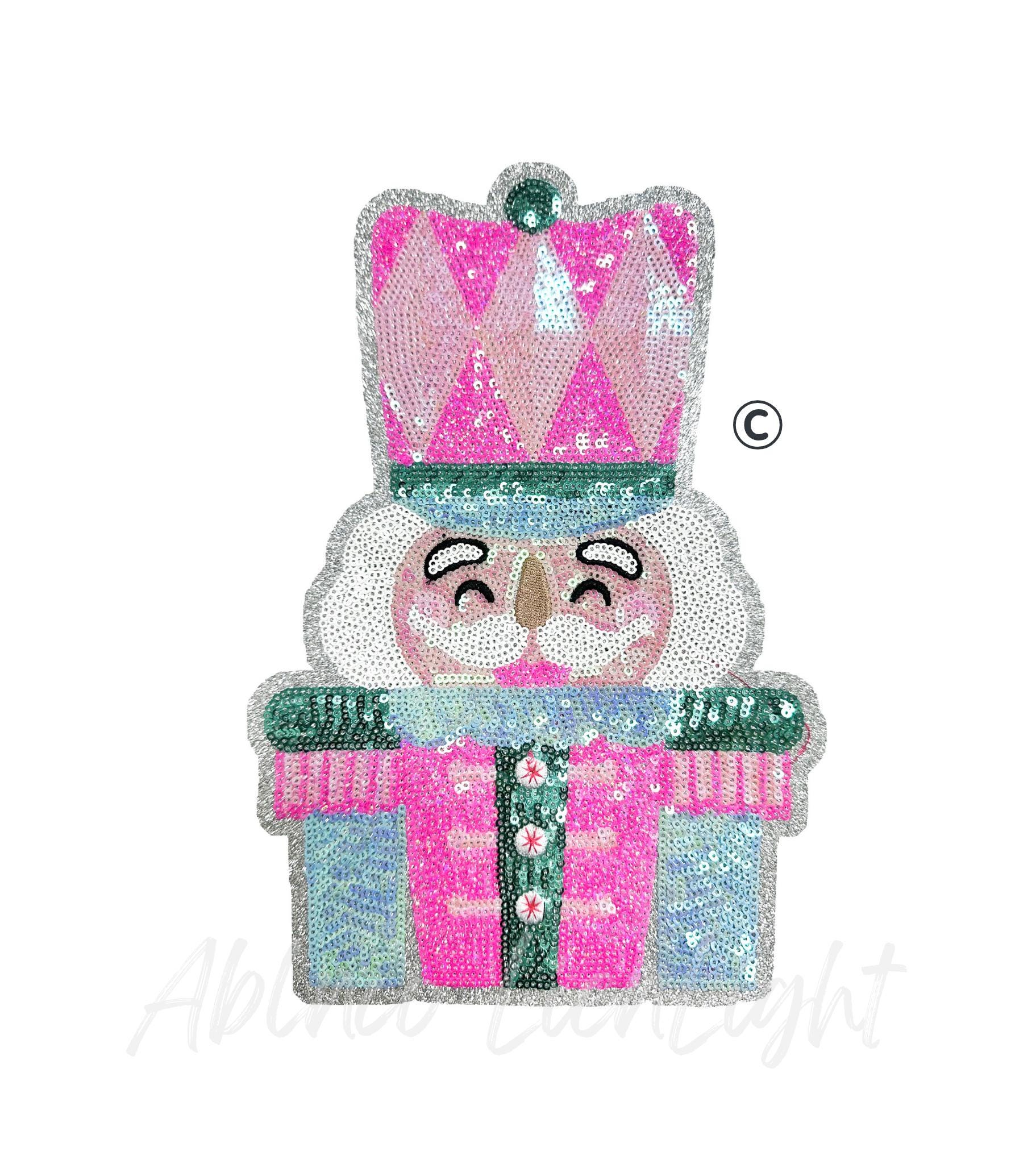 Pink Nutcracker Sequin Patch: Christmas Iron-on Patch (7x10.5") - Etsy