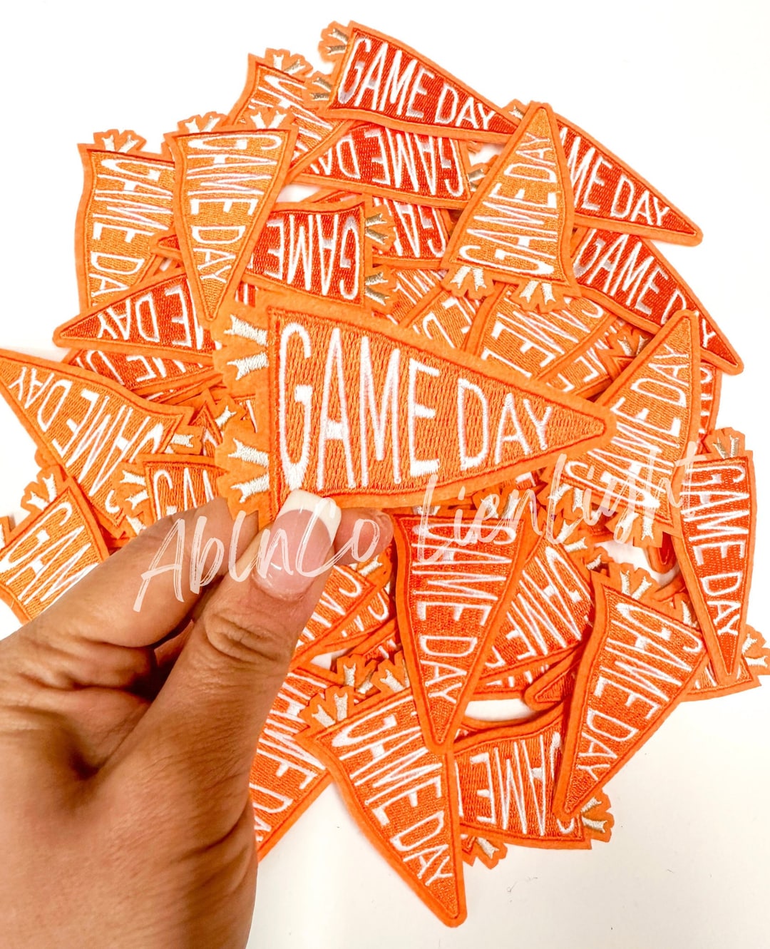 Game Day Pennant Patch, Orange Game Day Patch, Trucker Hat Patches ...