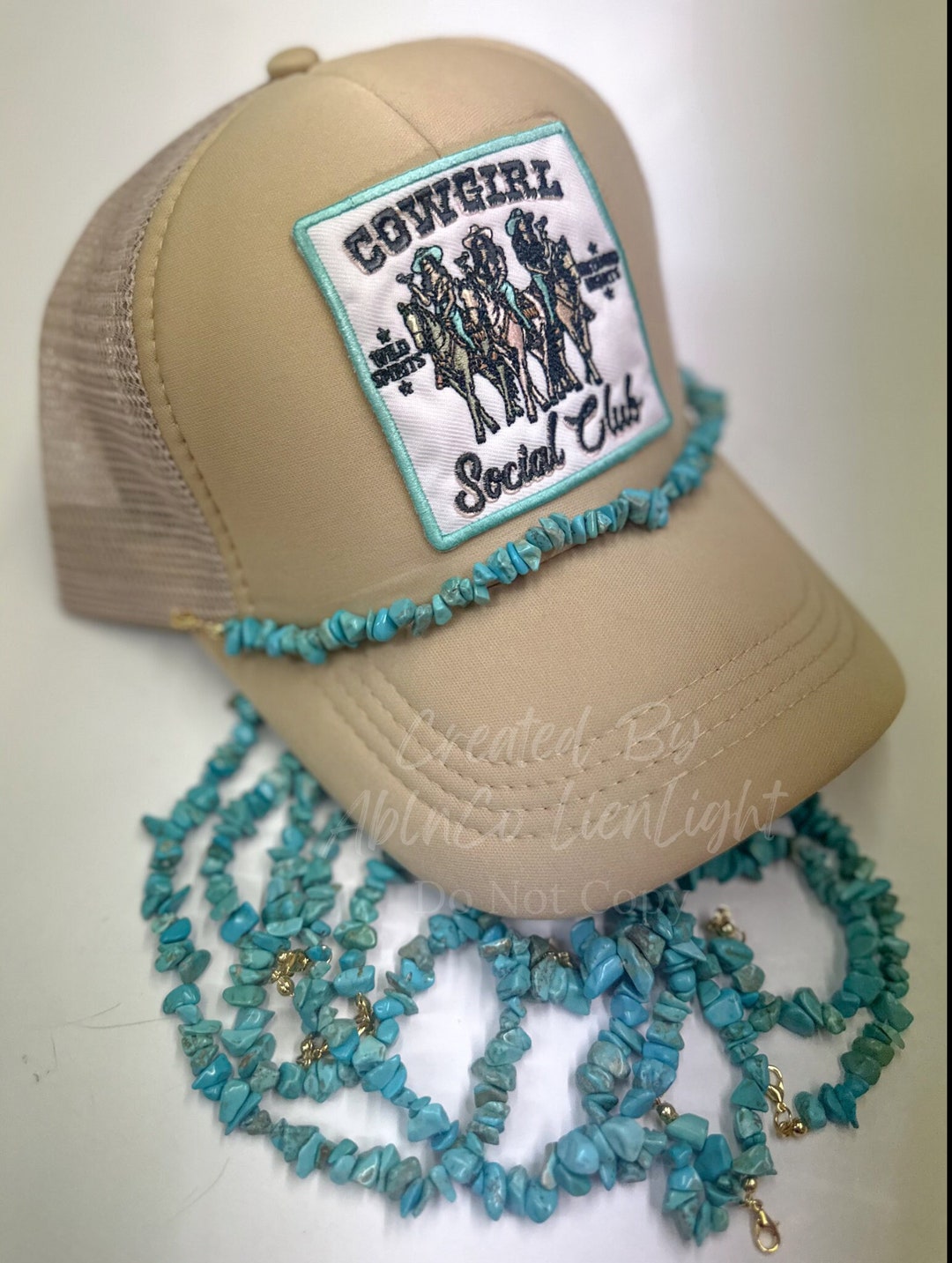 Turquoise Chain, Trucker Hat Chains, Chain for Trucker Hats, Patch for ...