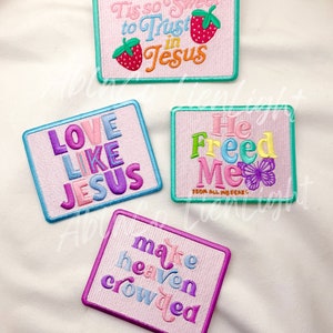 Love Like Jesus Patch, Trucker Hat Patches, Faith Iron on Patch, Faith ...