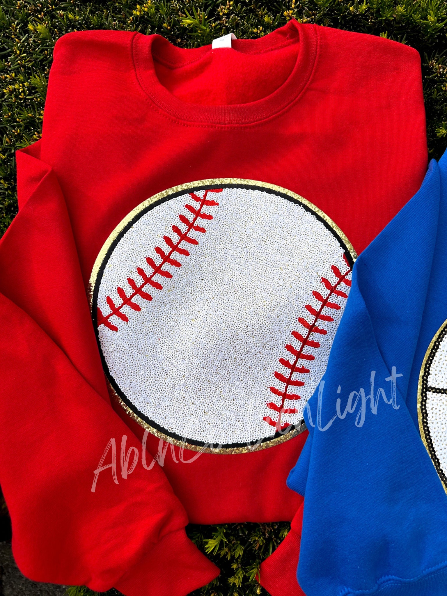 Large Baseball Sequin Chenille Patch: Game Day Iron-on - Etsy