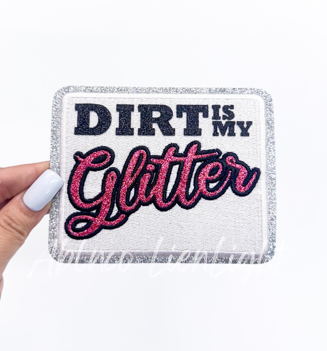Dirt is My Glitter Patch: Chenille Off-road UTV ATV Patch - Etsy