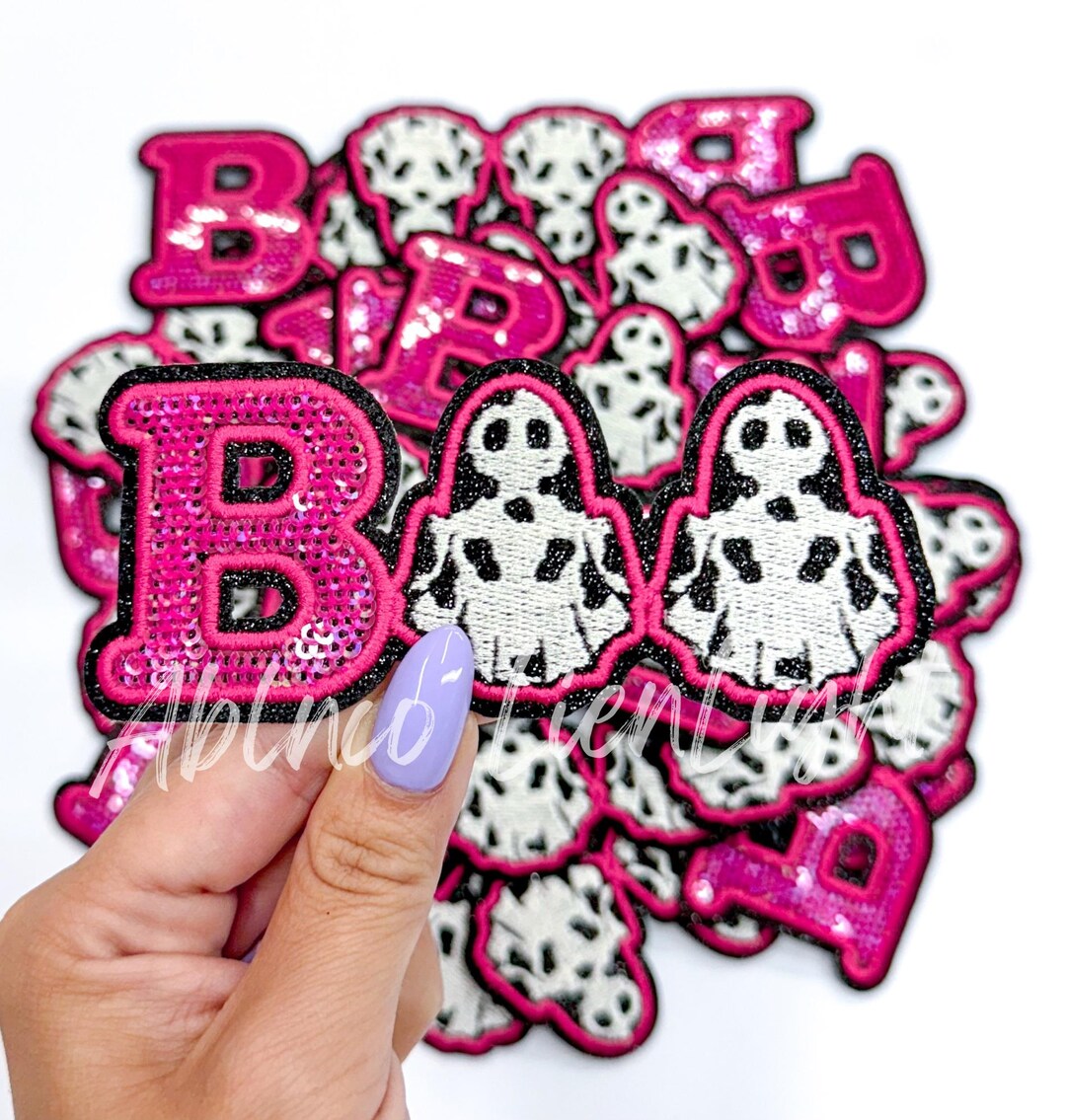 Boo Patch, Ghost Patch, Halloween Patch, Trucker Hat Patch, Iron on ...