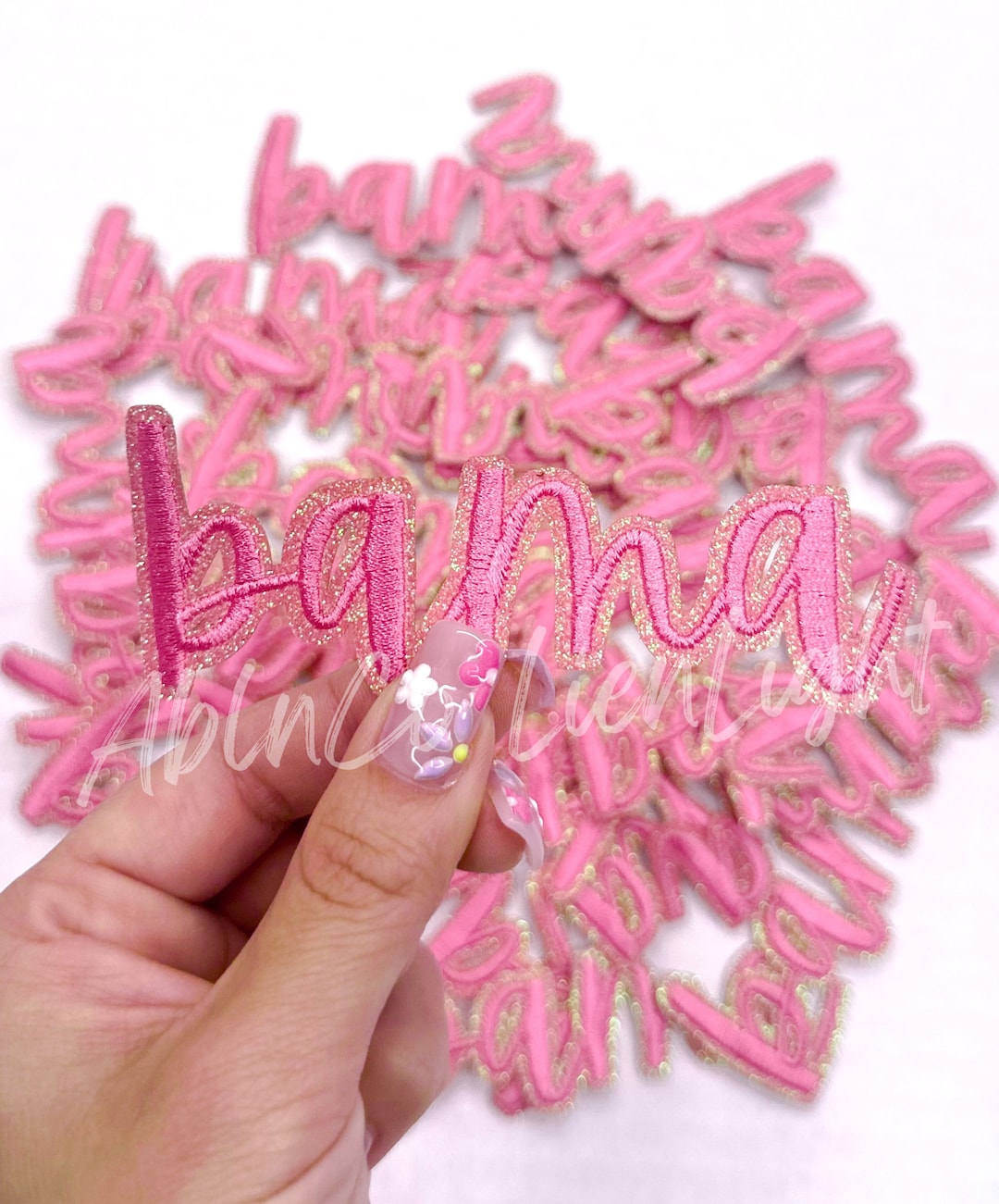 Letter Iron on Patch, Bama Patch, Trucker Hat Patches, Preppy Pink ...