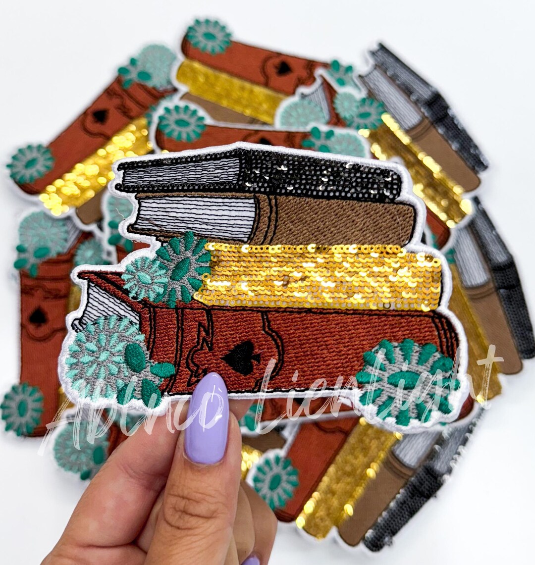 Reading Books Patch: Turquoise Concho, Western Rodeo Iron-on Patch - Etsy